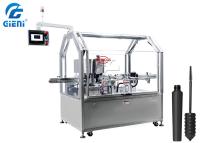China Mascara Tube Labeling Machine 50-110mm Length 90pcs/min Bottom Labeler for sale