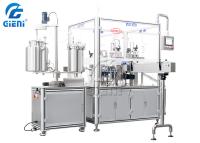 China PLC 7KW Cosmetic Filling Machine Rotary Mascara Lip Gloss Filling Capping 20L Tanks for sale