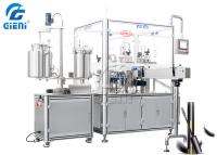 China Full Automatic Rotary Lip Gloss Mascara Filling Machine 20L Tanks Servo Control for sale