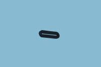 China Silicone Seal 1 2x6.3x23.7mm Black Endoscope Replacement Part for sale