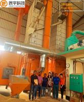 China 12 Tons per Batch Cross Flow Paddy Dryer Machine | 7.87 kW Motor | 2106×2080×7910 mm for sale