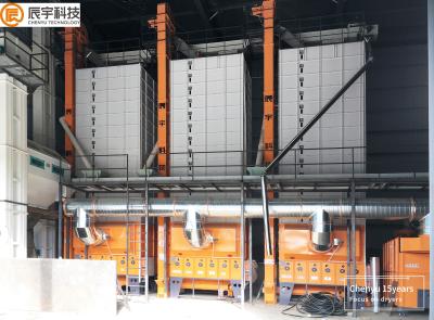China 21 Ton Cross Flow Paddy Dryer Machine 13.7 KW Motor Power with 0.5% Broken Rate for Grain Processing for sale