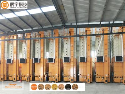 China 15T Batch Cross Flow Grain Dryer 380V/220V with 7.87kW Motor and 4314×2979×10090mm Dimensions for sale