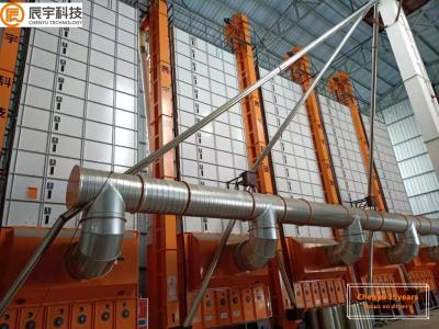 China 21 Ton Per Batch Cross Flow Grain Dryer 13.7KW 220V with Screw Conveyor for sale