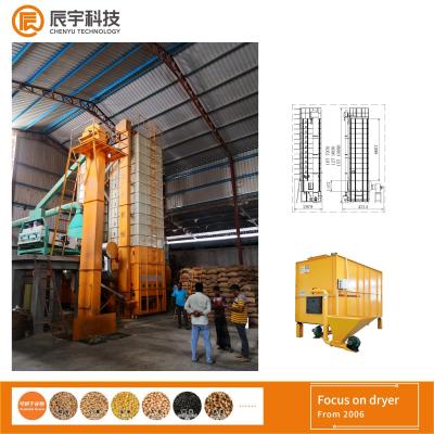 China 5HCY-15H Paddy Dryer Machine 15T Batch Capacity 2300-15000kg with 0.5-1.2% Drying Rate for sale