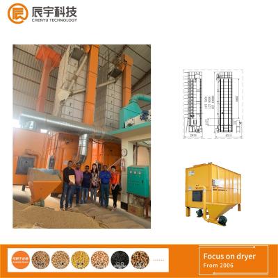 China Cross Flow Type Paddy Dryer Machine 15 Tons Per Batch 2300-15000 KG With Auger for sale
