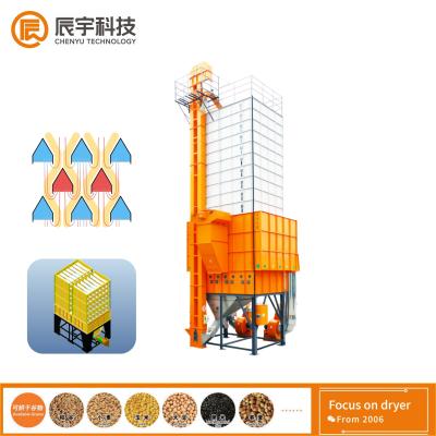 China 30T Capacity Maize Dryer Machine Cross Flow Type 380V With Auger MS Material for sale