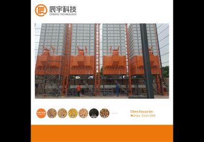 China Chenyu 35T Batch Type Grain Dryer 5HHCY-35 with On Line Moisture Control 21.35kW for sale