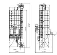 China 32T Vertical Batch Grain Dryer 16.4KW with Online Moisture Monitoring for Rice, Beans & Coffee for sale