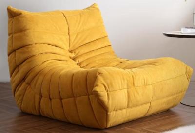 China OEM Living Room Lazy Chair Compressed Fabric Lounger Bean Bag for sale