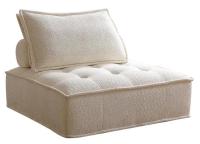 China Piedmont Fabric Convertible Sofa Bed Grey Linen Lightweight for sale