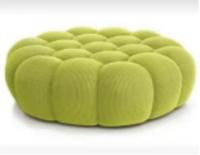 China Circular Round Upholstered Compressed Sofa Corduroy Futon Furniture for sale