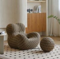 China Comfy Single Compressed Sofa Mummy Hug Sofa Armchair With Ottoman for sale