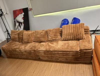 China ODM Compressed Corduroy Sleeper Sofa Sectional For Living Room for sale
