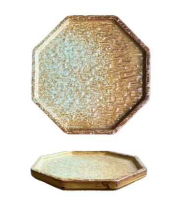 China Decorative Hexagonal 6 Inch Ceramic Plates Dish Bowl Customized for sale