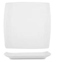 China White Frosted Modern Ceramic Tableware Set Square Plate For Household Hotels for sale