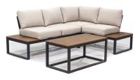 China Weather Resistance Hotel Outdoor Furniture L Shaped Couch Setting for sale