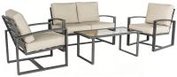 China OEM Corner Garden Hotel Outdoor Furniture Sofa Set For Patio 4 Seater for sale