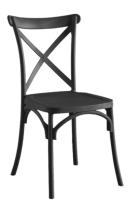 China Classic Black Modern Chair Furniture Provincial Crossback Chair For Dining Area for sale
