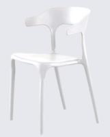 China White PP Plastic Modern Chair Furniture Weather Resistance For Living Room for sale