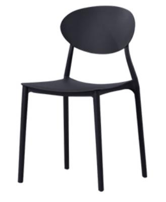 China Black Stackable Restaurant Chairs For Kitchen Dining Room Weatherproof for sale