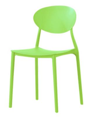 China Green Round High Back plastic Modern Chair Furniture For Kitchen Hotel for sale