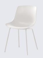 China White Molded PVC Plastic Modern Chair Furniture For Dining Room OEM for sale