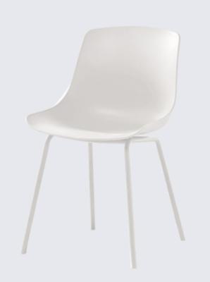 China White Molded PVC Plastic Modern Chair Furniture For Dining Room OEM for sale