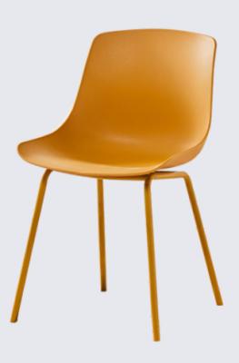 China Modern Plastic Polypropylene Dining Chairs Yellow For Dining Room Restaurant for sale