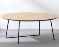 China Minimalist Bottom Round Accent Table Brown Weather Resistance for sale
