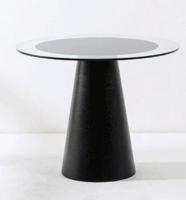 China Black Frustum Side Table Furniture Small Nightstand Weather Resistance Customizable for sale
