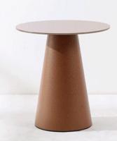China Contemporary Brown Frustum Bedroom Nightstands Cone Round Side Table for sale