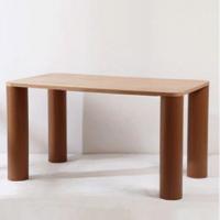 China Modern Solid Dark Oak Wood Dining Room Table Square 120cm ODM for sale