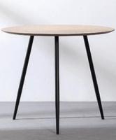 China Outdoor Brown Round Bar Height Kitchen Table 100cm Round Dining Table for sale