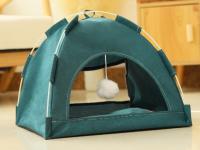 China Pet bed summer green tent  , comfortable and soft, for home use, increase pet interaction for sale
