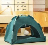 China Pet bed summer green tent  , comfortable and soft, for home use, increase pet interaction for sale