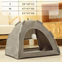 China Pet bed summer grey tent  , comfortable and soft, for home use, increase pet interaction for sale