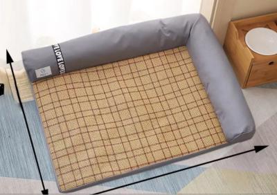 China Pet bed summer grey bed  , comfortable and soft, for home use, increase pet interaction for sale