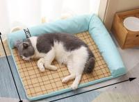 China Pet bed summer blue bed  , comfortable and soft, for home use, increase pet interaction for sale