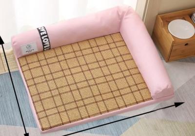 China Pet bed summer pink bed  , comfortable and soft, for home use, increase pet interaction for sale