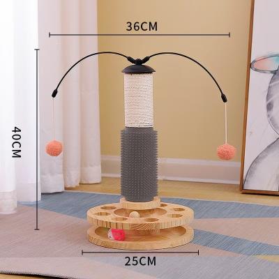 China Cat toy sisal wooden board  plastic For Small Dogs  and Cats Simple and practical for sale
