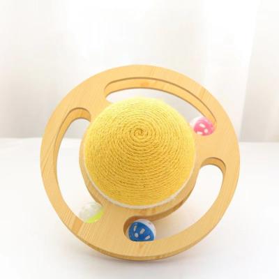 China Cat toy sisal wooden board and plastic For Small Dogs  and Cats Simple and practical for sale