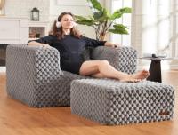 China Customized U-shaped lamb velvet compression sofa combination for sale
