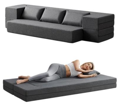 China Customized three person foldable compression sofa for sale