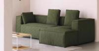 China L-shaped modular combination corduroy sofa for sale