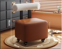 China Backrest pulley low stool for sale