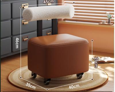 China Backrest pulley low stool for sale