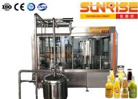 China 12000B/H Glass Bottle Filling Line , 40 Filler Juice Filling Line for sale