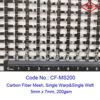 China Unidirectional 200gsm 12K Carbon Fiber Fabric Mesh for Concrete Structure Reinforcement for sale