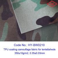China TPU Coating Camouflage Composite Fabric 350g/m² for Outdoor Tents and Sheds with 1800N/5cm Strength for sale